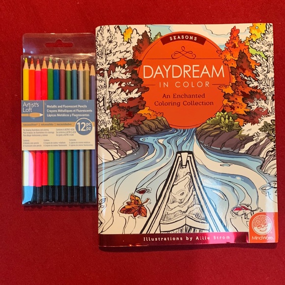Art | Coloring Book Daydream An Enchanted Coloring Collection 12 Pc ...